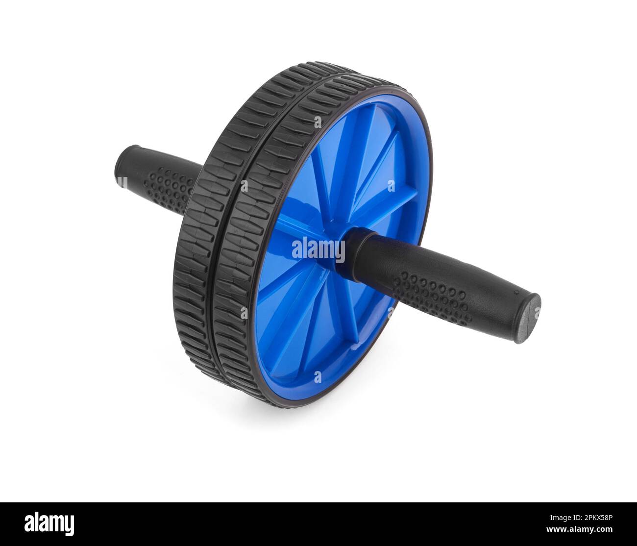 Home fitness wheel isolated on white background Stock Photo - Alamy