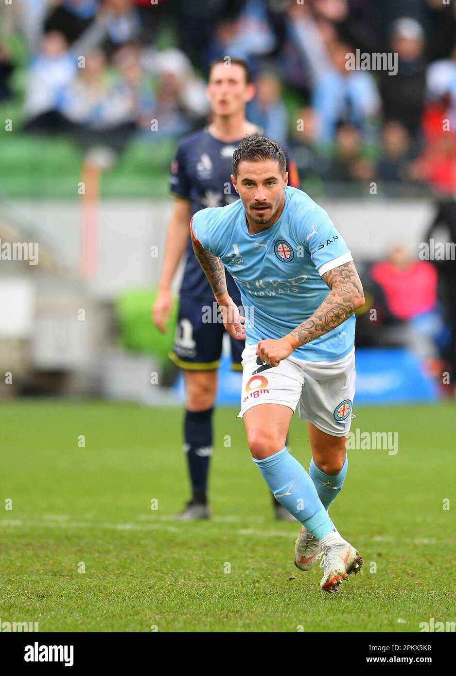 Melbourne, Australia. 10th April 2023. Melbourne City versus Wellington ...