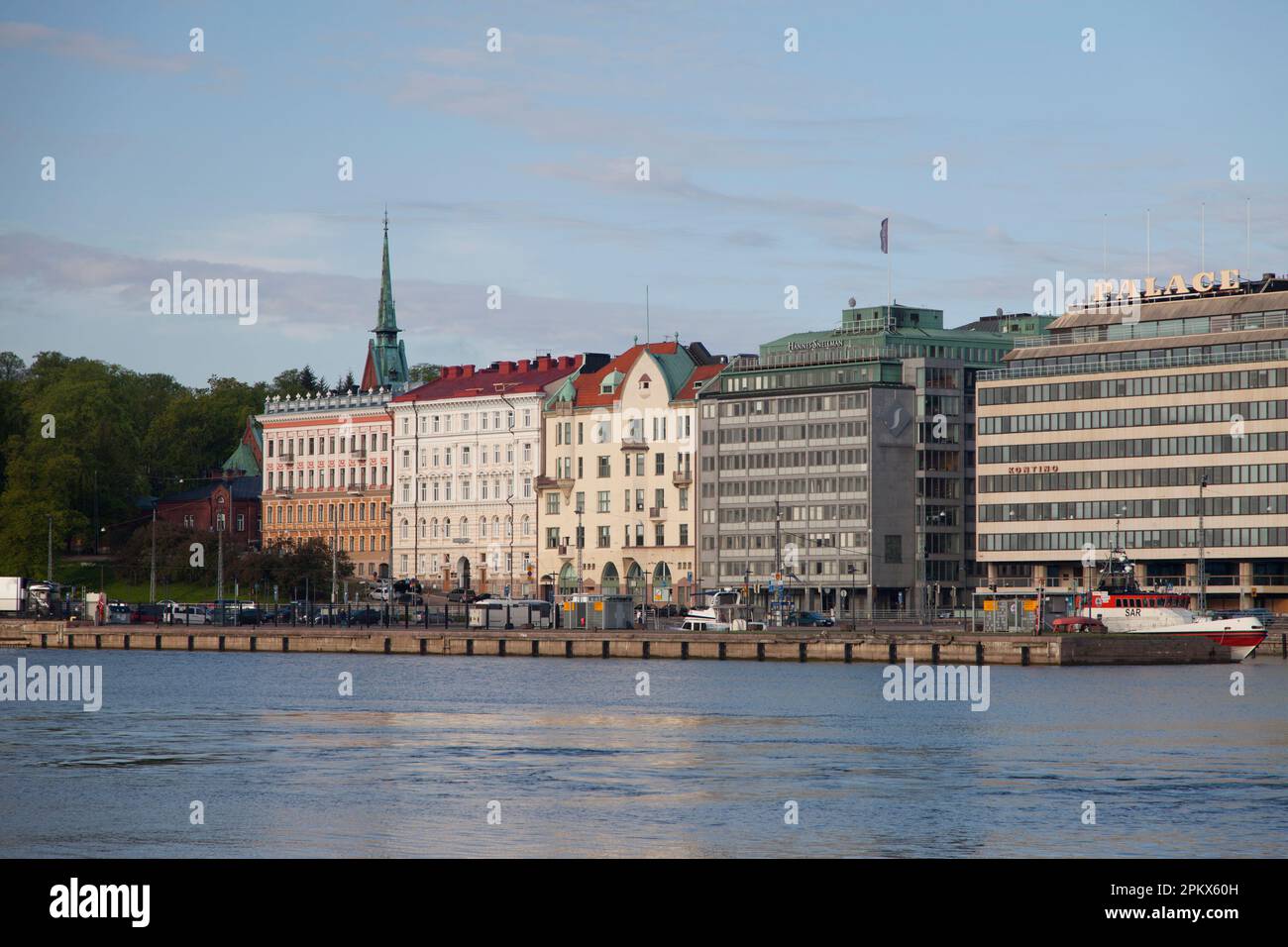 Finland, Helsinki, quayside buildings, Helsinki harbour Stock Photo - Alamy