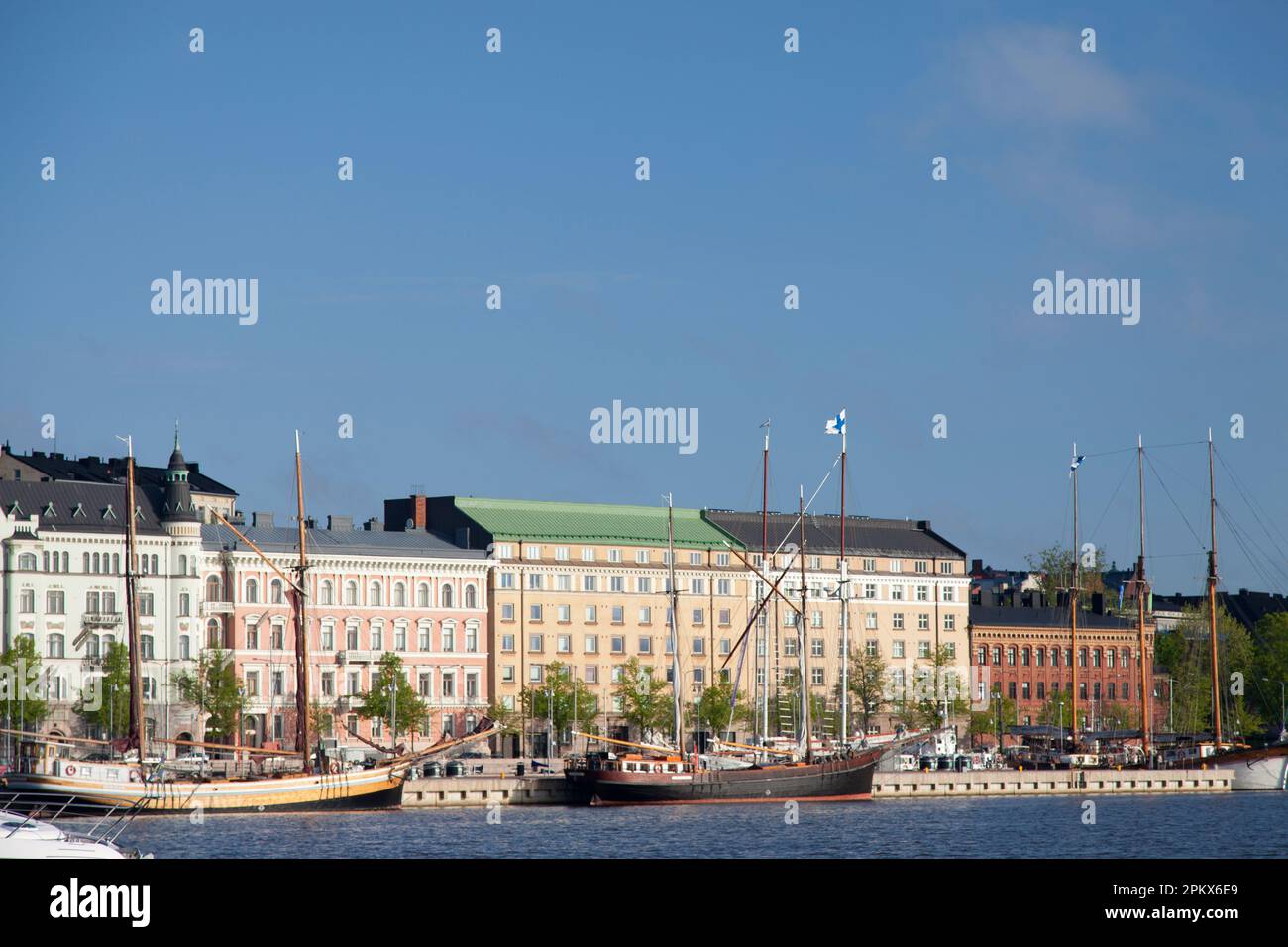 Finland, Helsinki, quayside buildings Stock Photo - Alamy