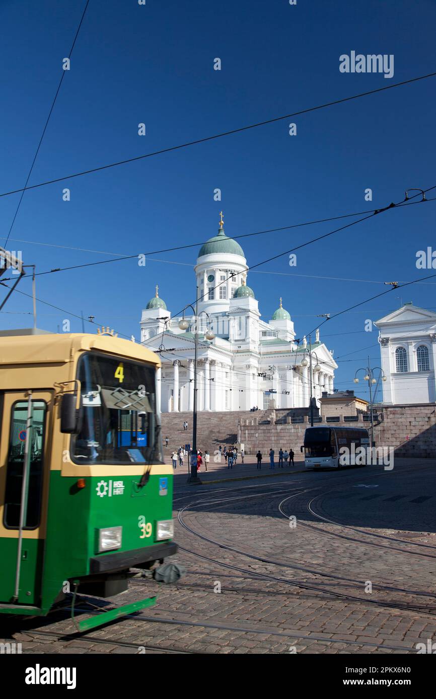 Finland, Helsinki, tram Stock Photo - Alamy