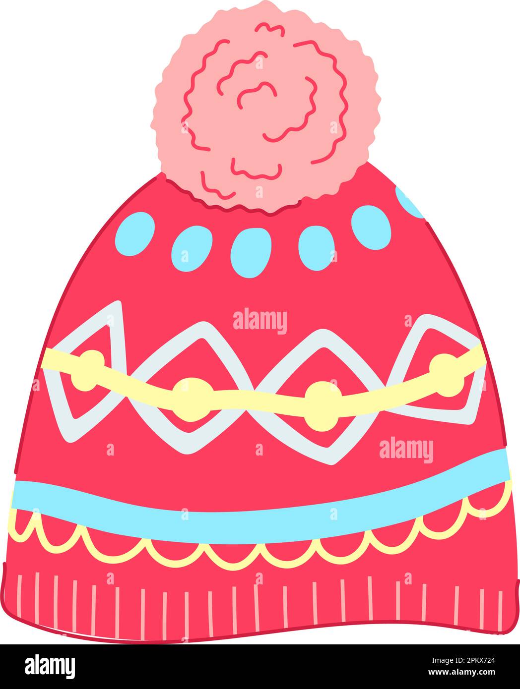 head beanie hat cartoon vector illustration Stock Vector Image & Art ...