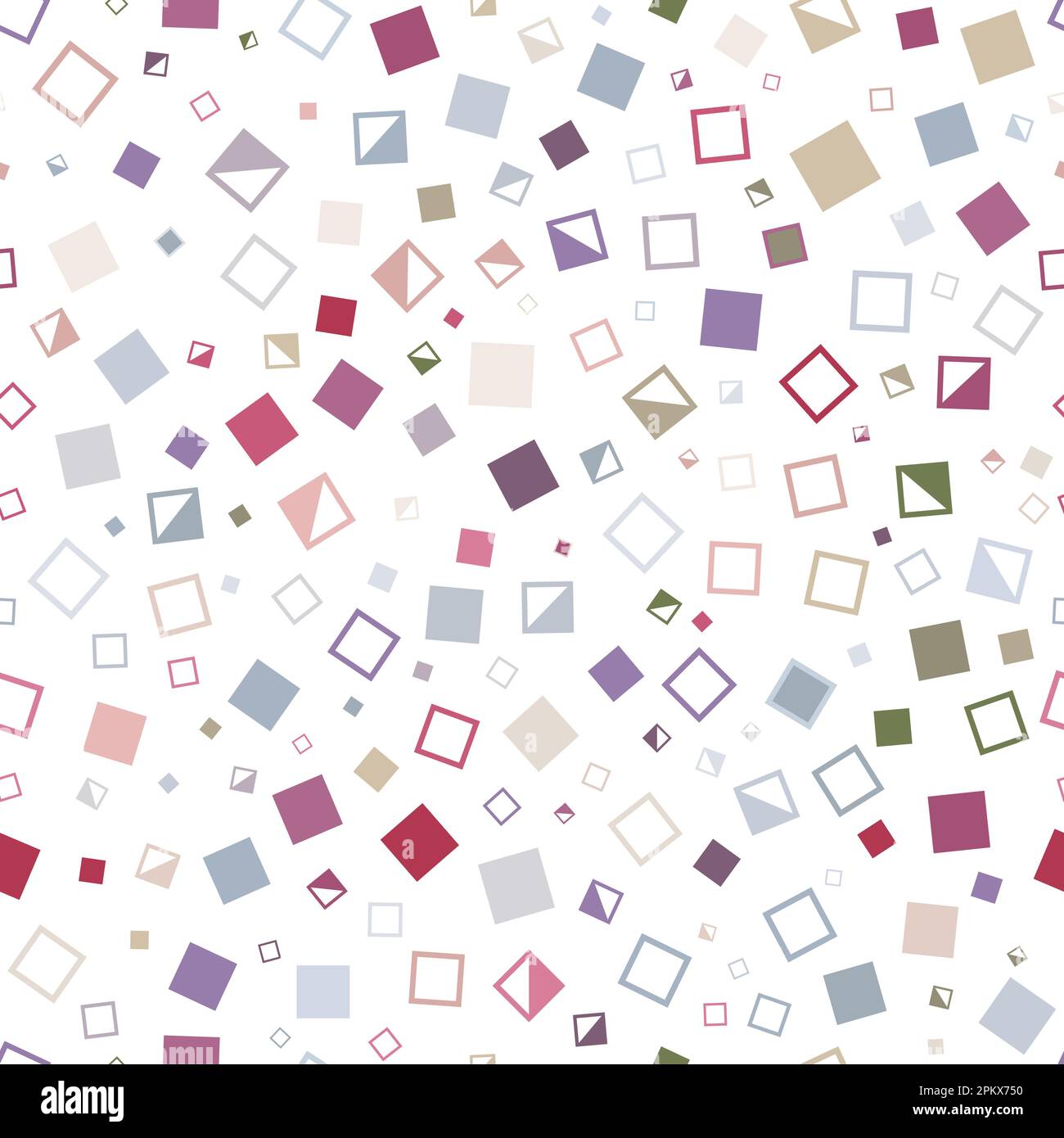 Seamless pattern of multicolored squares. Template for textures ...