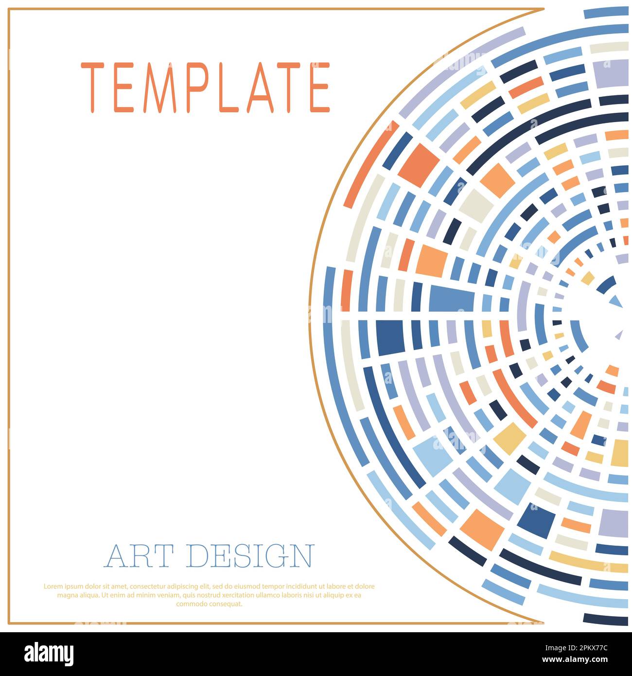Geometric composition. Template for the design of title pages, covers ...