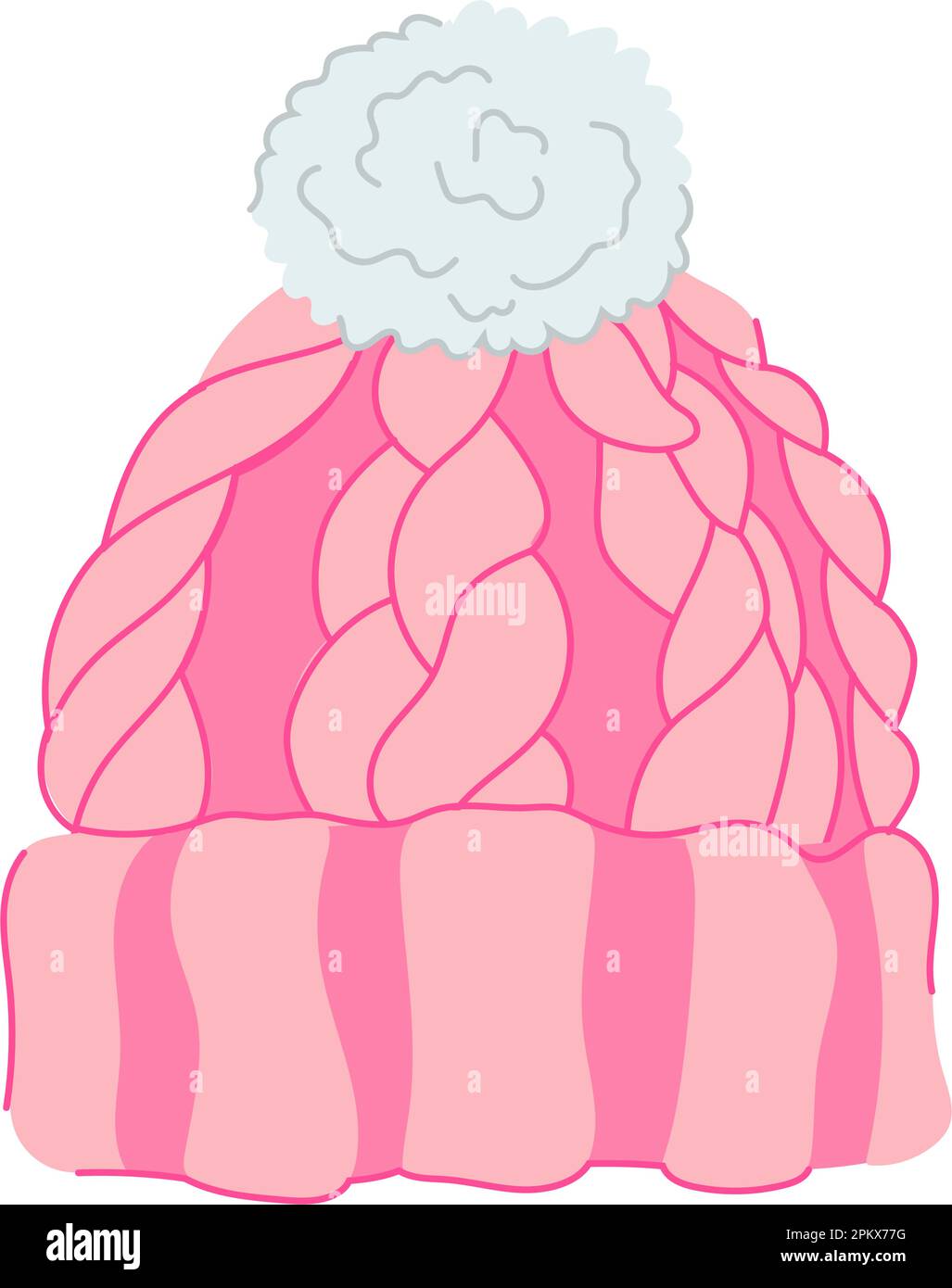 accessory beanie hat cartoon vector illustration Stock Vector Image ...