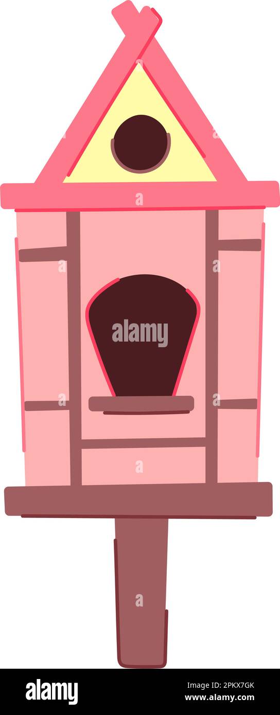 branch bird house cartoon vector illustration Stock Vector Image & Art ...