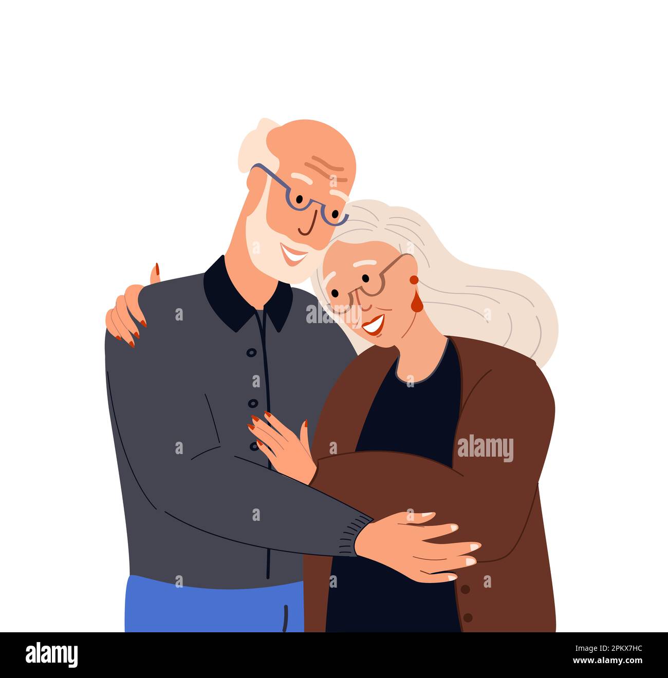 Cartoon characters old couple hi-res stock photography and images - Alamy