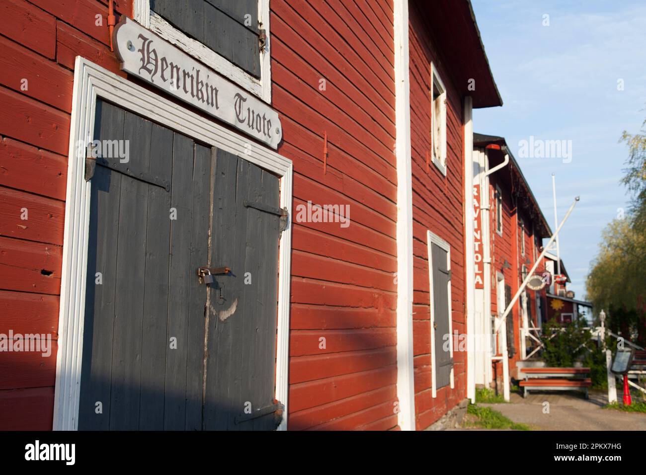 Finland, Uusikaupunki, old granaries Stock Photo - Alamy