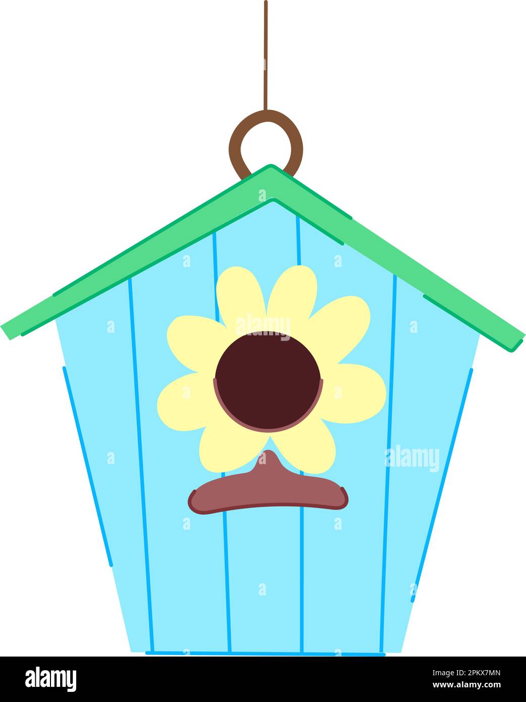 animal bird house cartoon vector illustration Stock Vector Image & Art ...