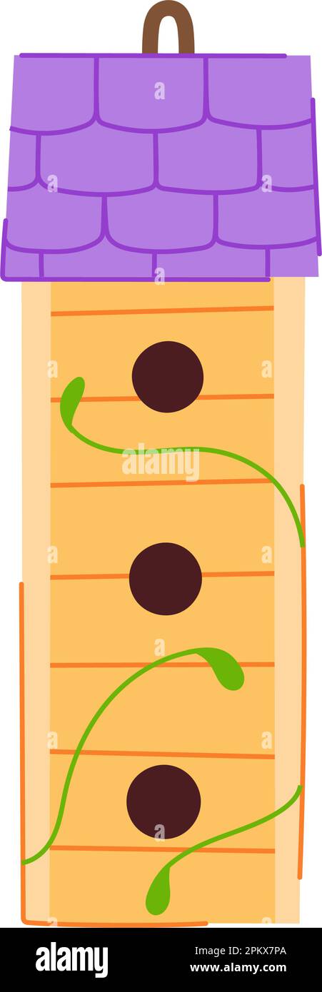 tree bird house cartoon vector illustration Stock Vector Image & Art ...