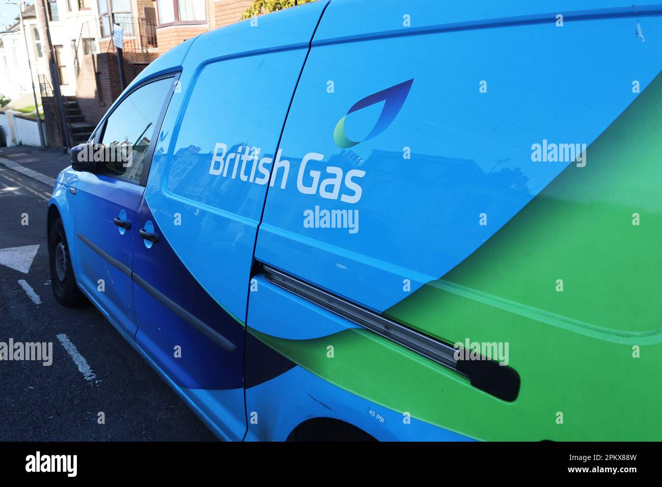 A British Gas van Stock Photo - Alamy