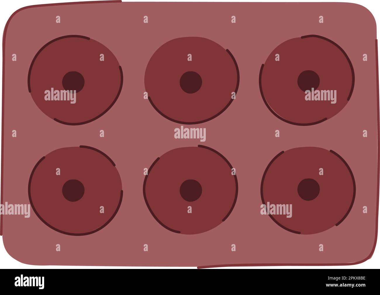 kitchen ice cube tray cartoon vector illustration Stock Vector Image ...