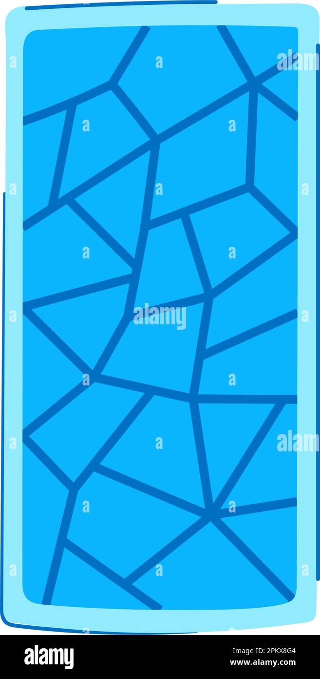 square ice cube tray cartoon vector illustration Stock Vector Image ...