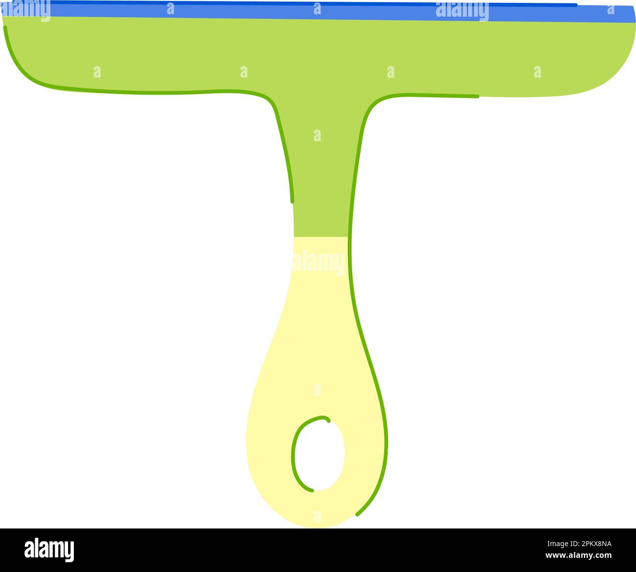 window squeegee glass cartoon vector illustration Stock Vector Image ...