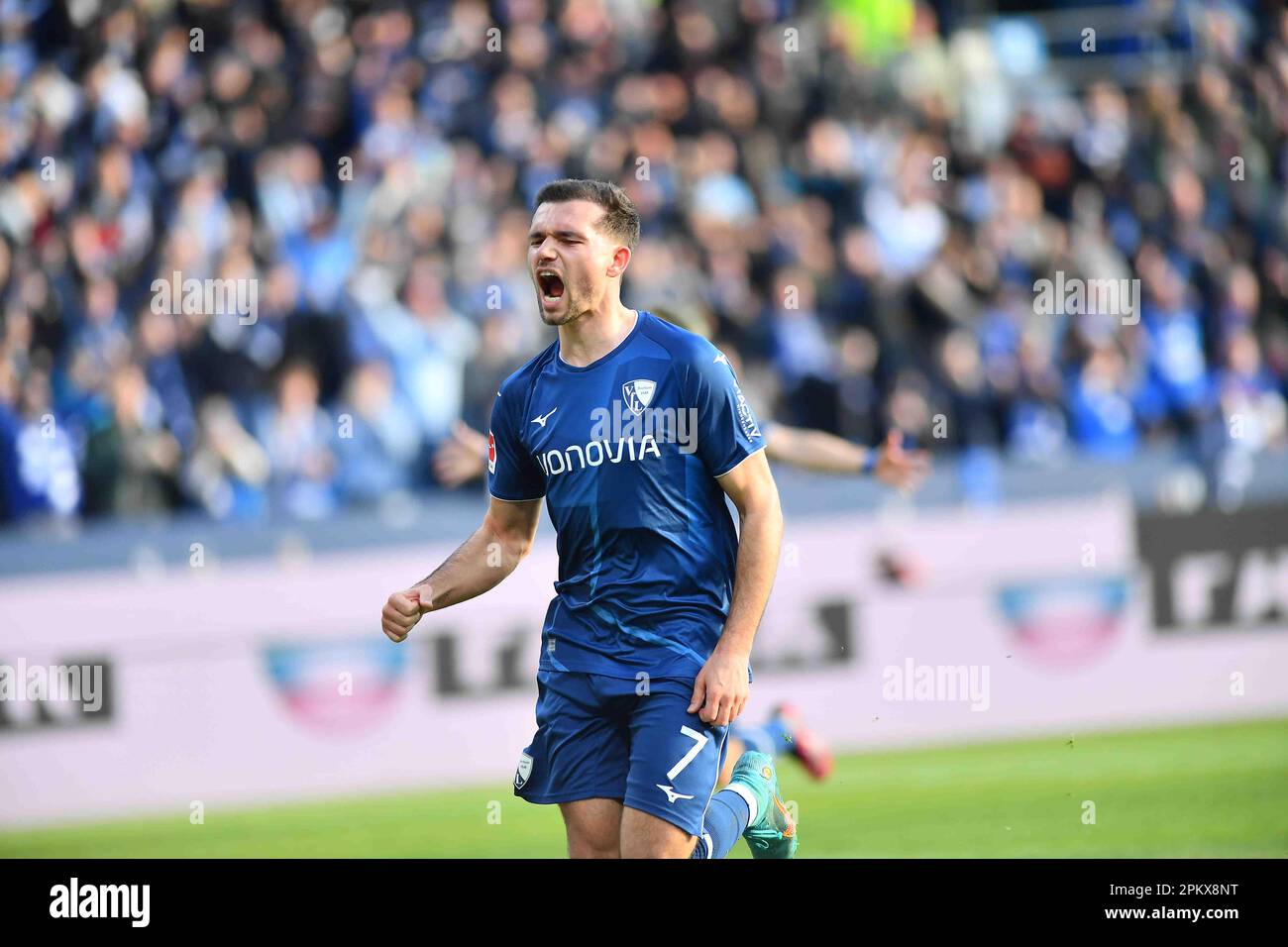 BOCHUM, Germany - 09.04.23: Kevin Stoeger. The football match of ...