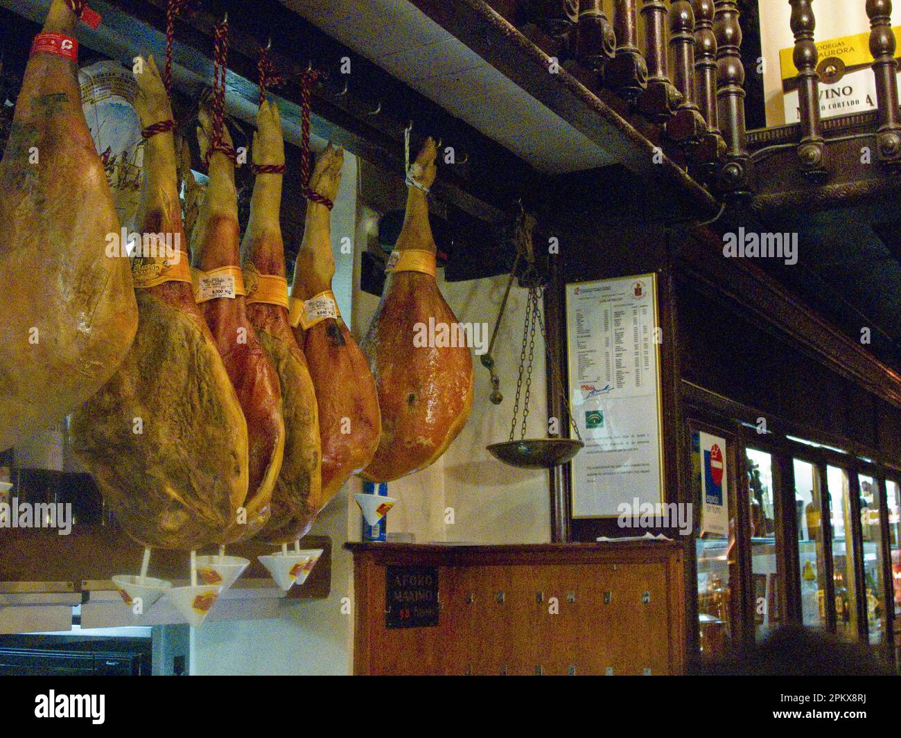 Hanging hams spain hi-res stock photography and images - Alamy