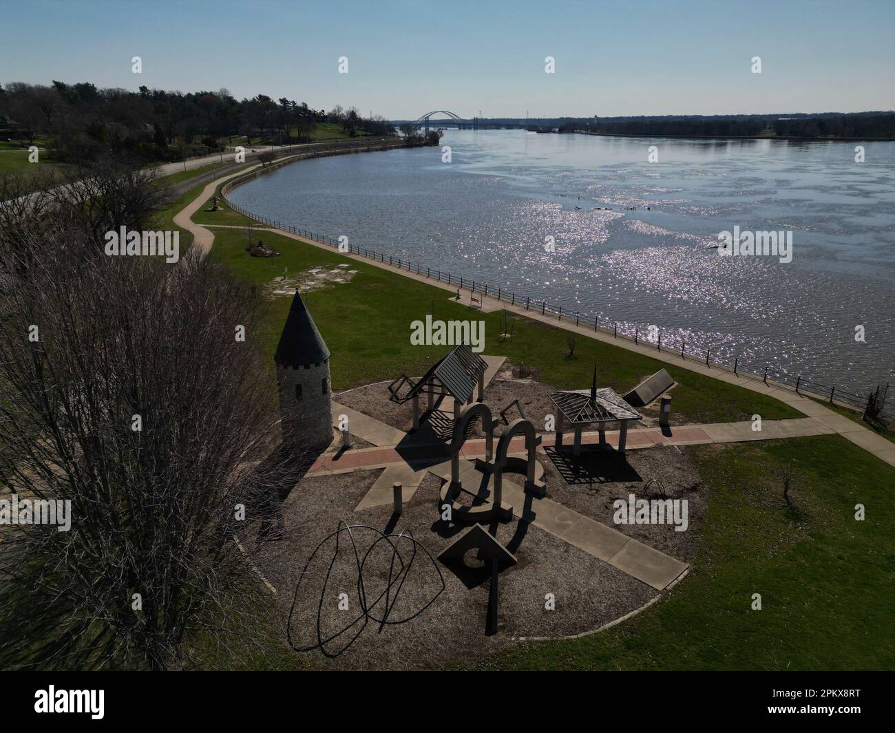 An idyllic outdoor environment featuring a playground along the ...