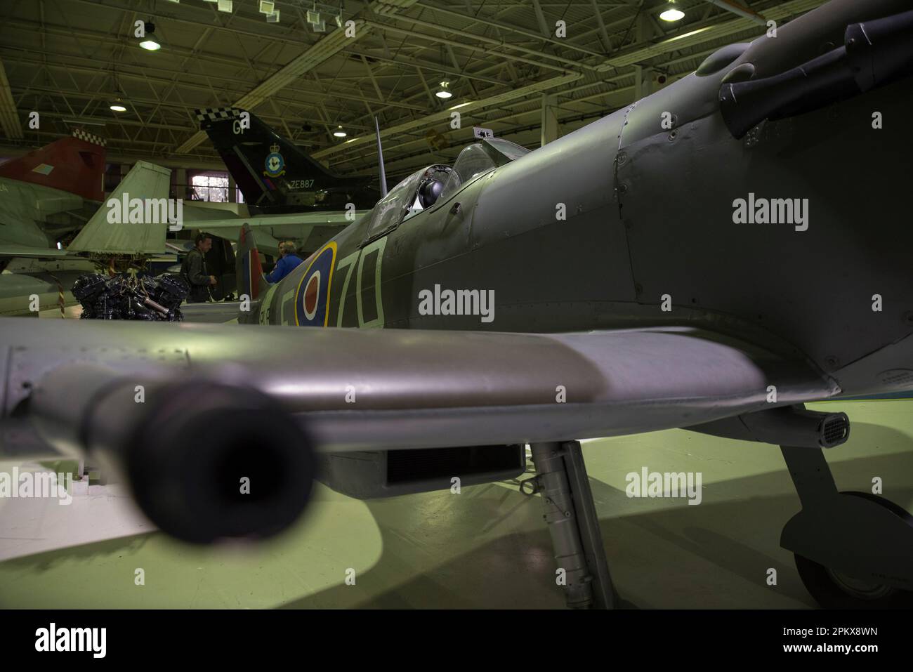 Spitfire MkV at the RAF Museum in London Stock Photo - Alamy