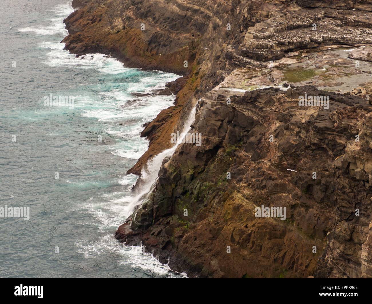 Bøsdalafossur is a waterfall in the Faroe Islands that flows from the ...