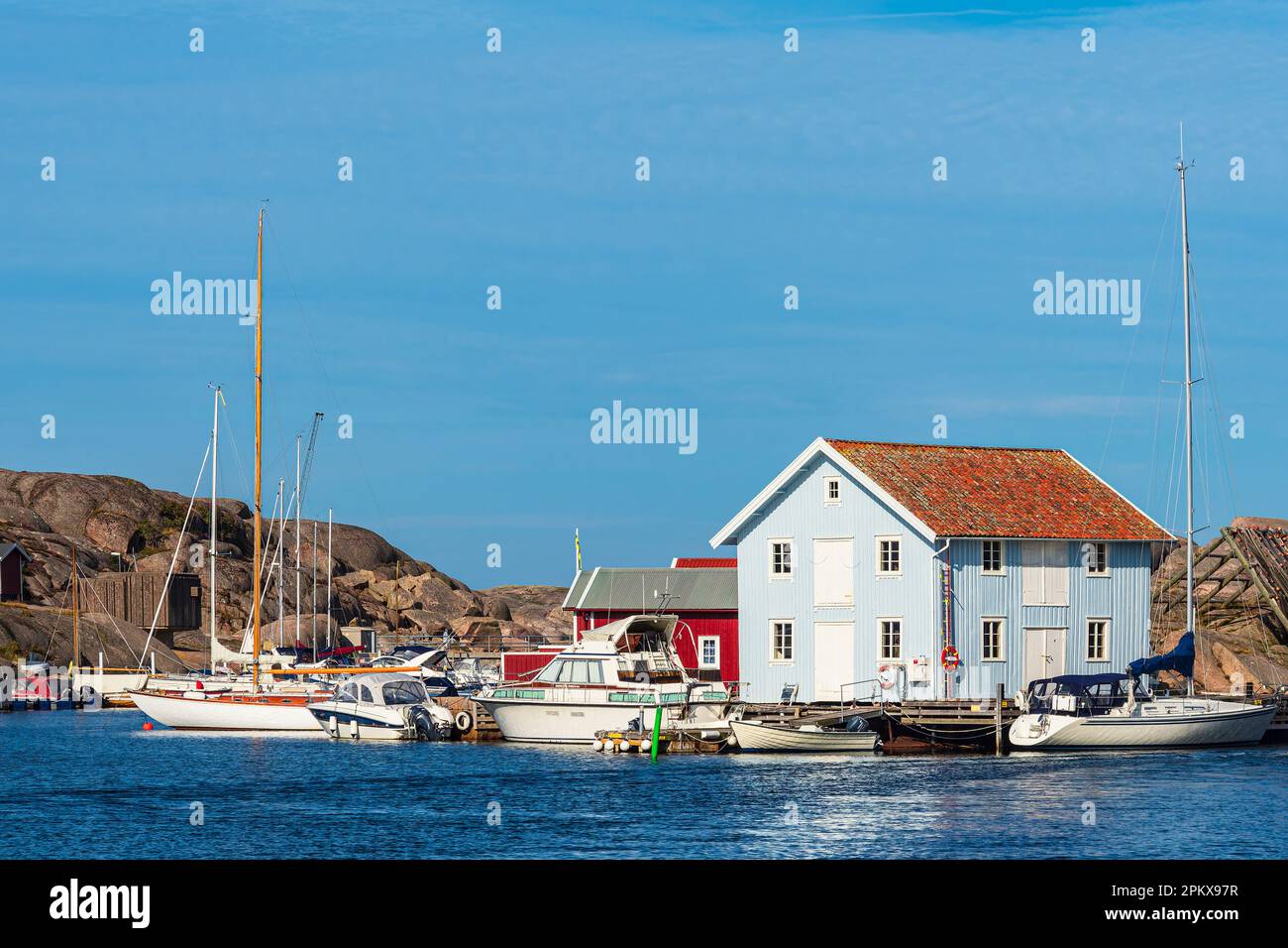 View to the island Smogen in Sweden Stock Photo - Alamy