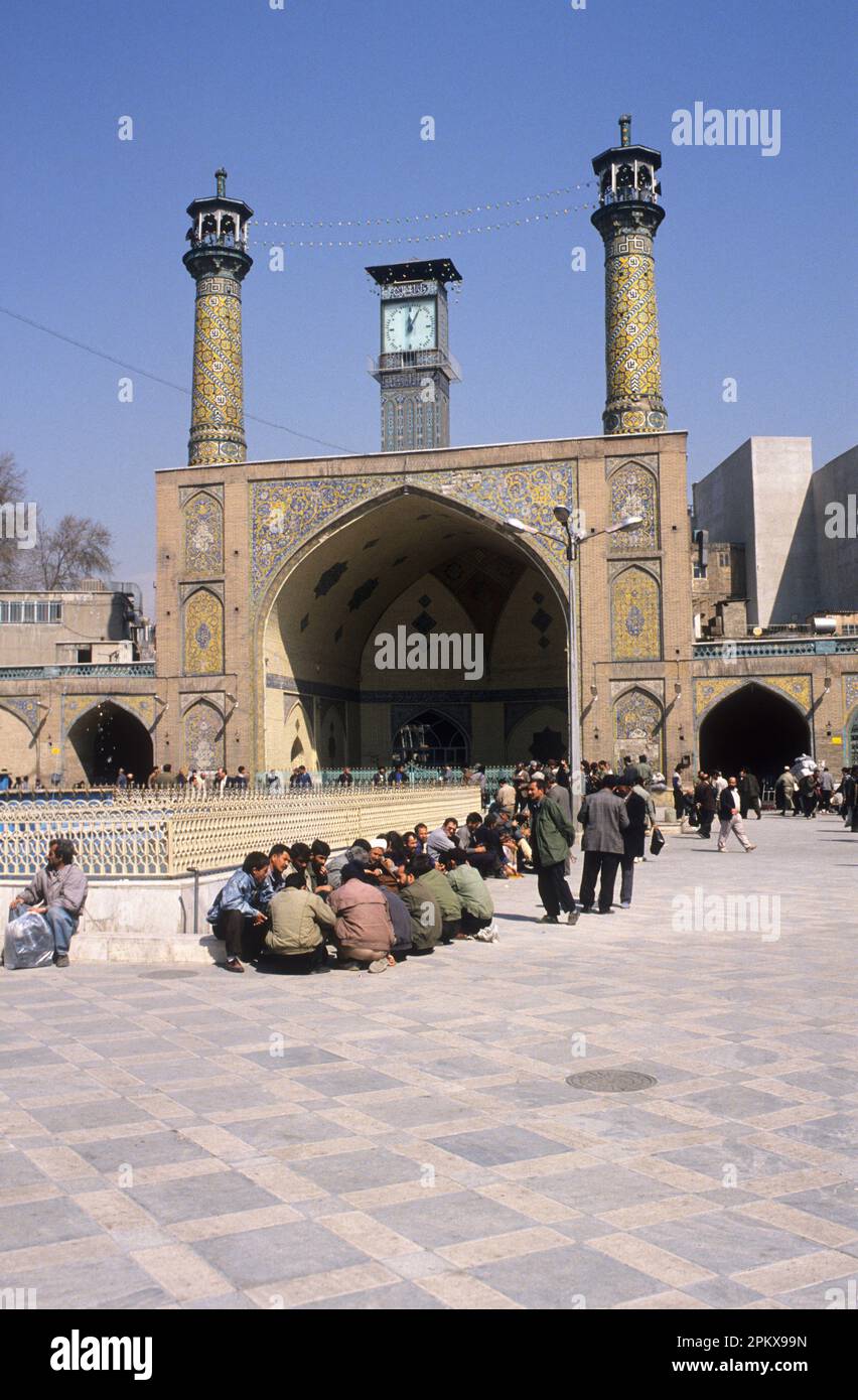 Masjid Emam Khomeini mosque, central bazaar area, Tehran, Iran Stock ...