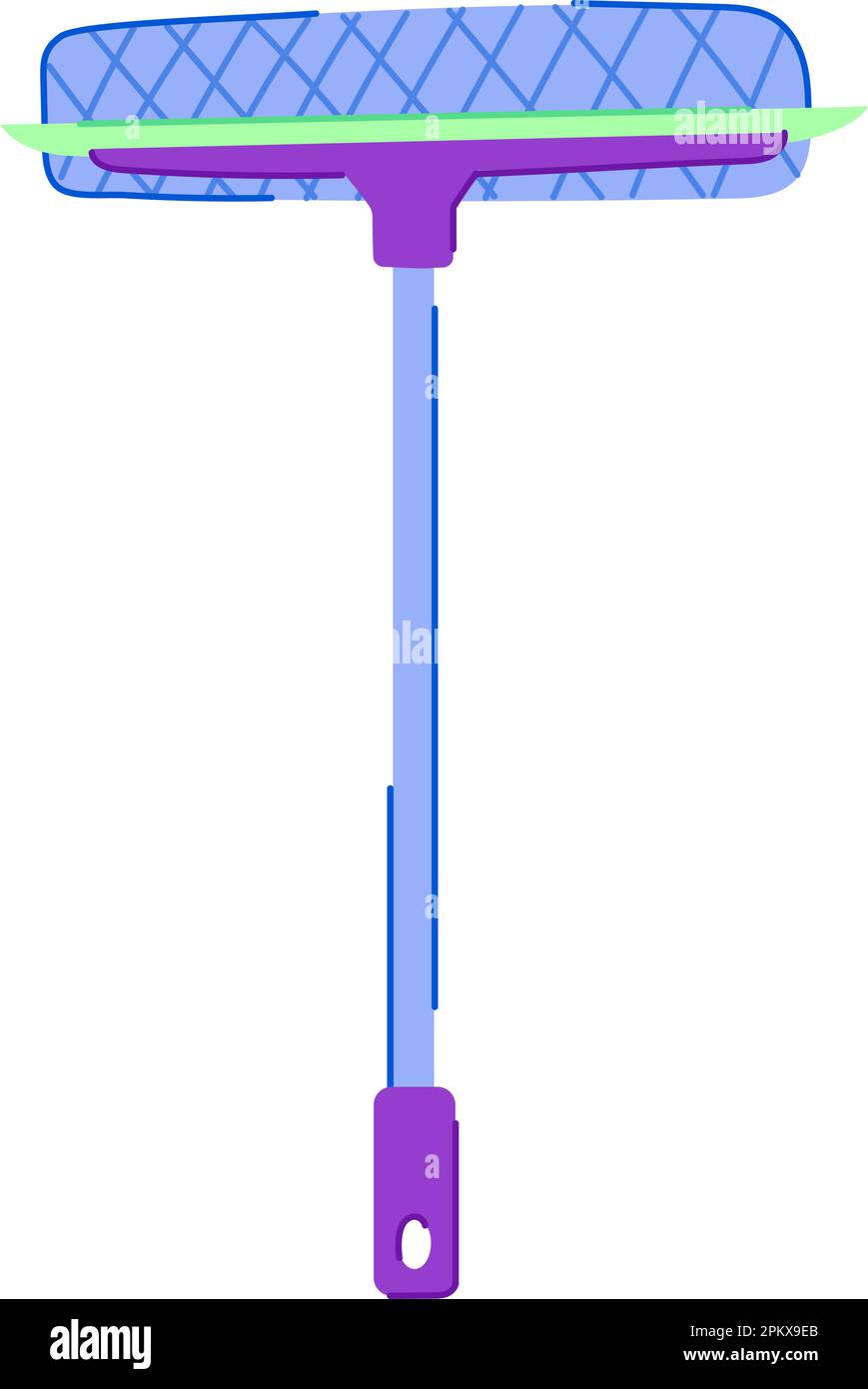 home squeegee glass cartoon vector illustration Stock Vector Image ...