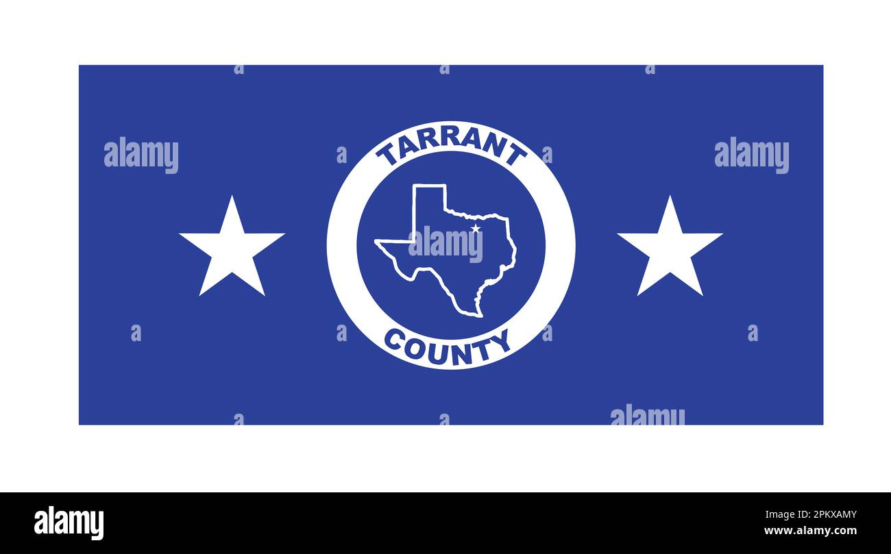 The flag of the United States county of Tarrant in Texas Stock Photo ...