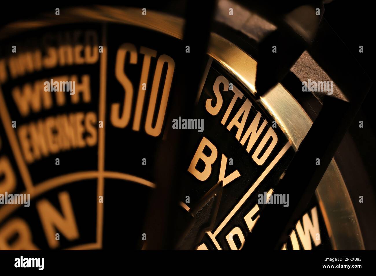 engine order telegraph in stand by position Stock Photo - Alamy