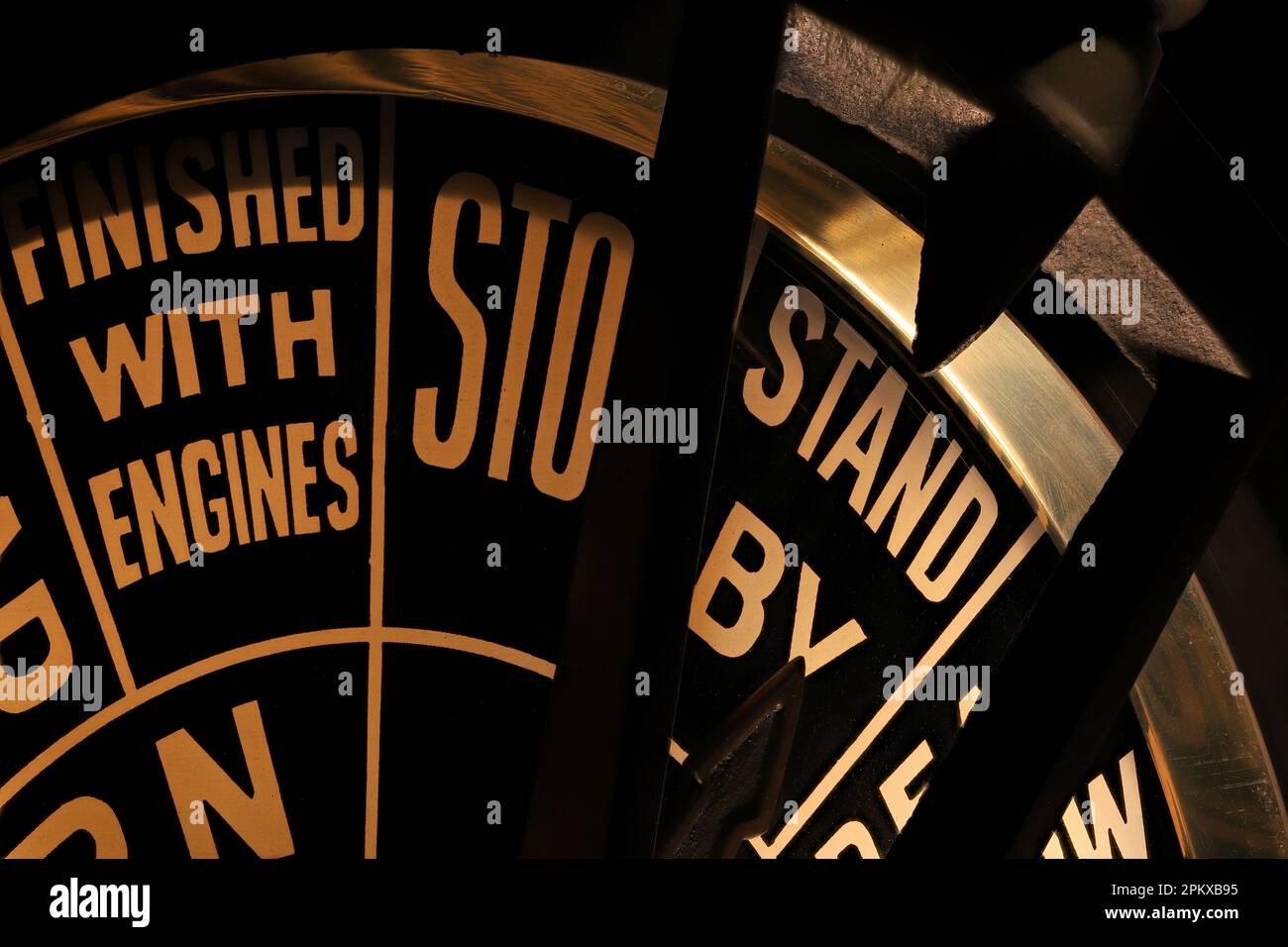 engine order telegraph in stand by position Stock Photo - Alamy