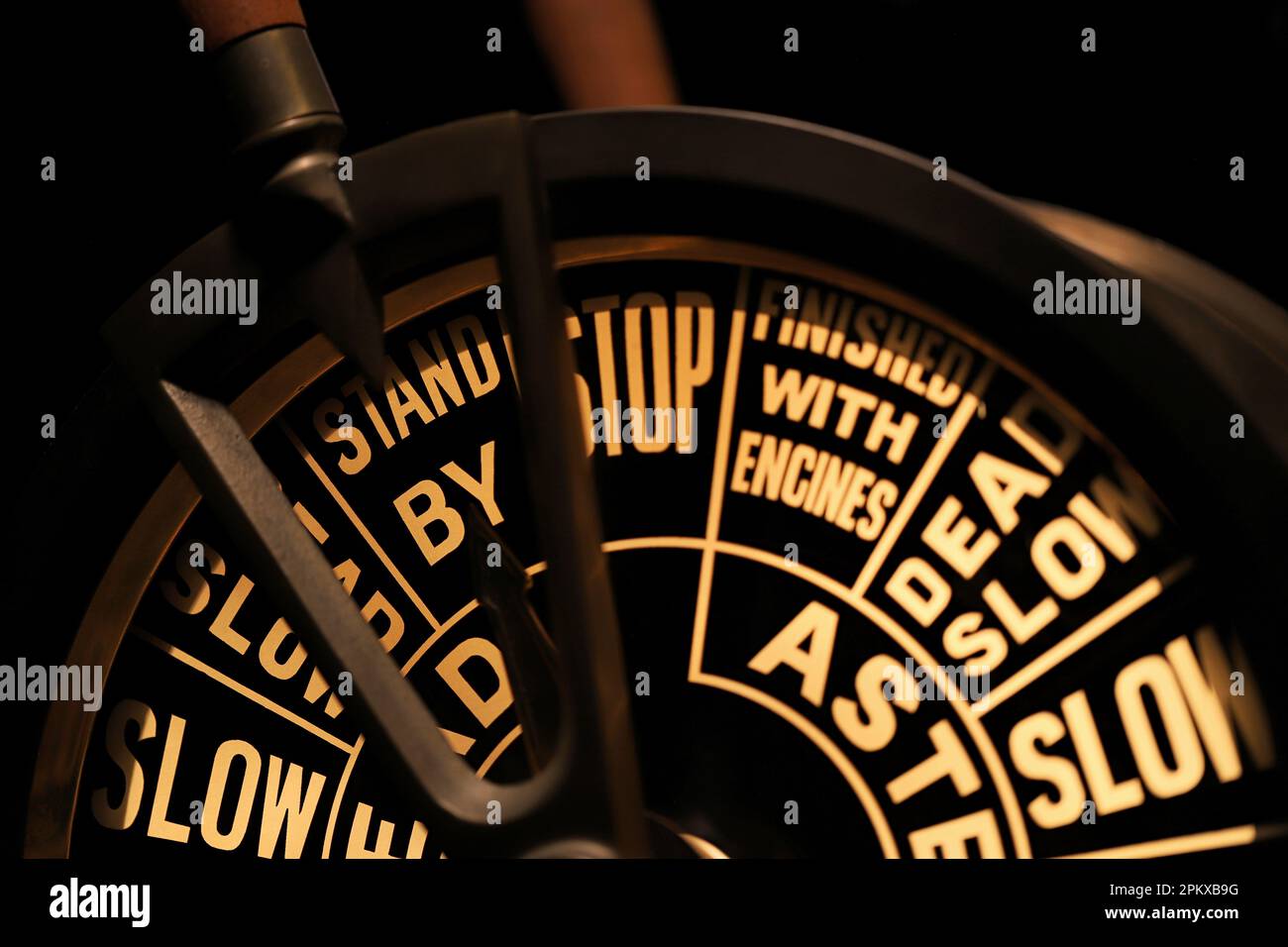 engine order telegraph in stand by position Stock Photo - Alamy