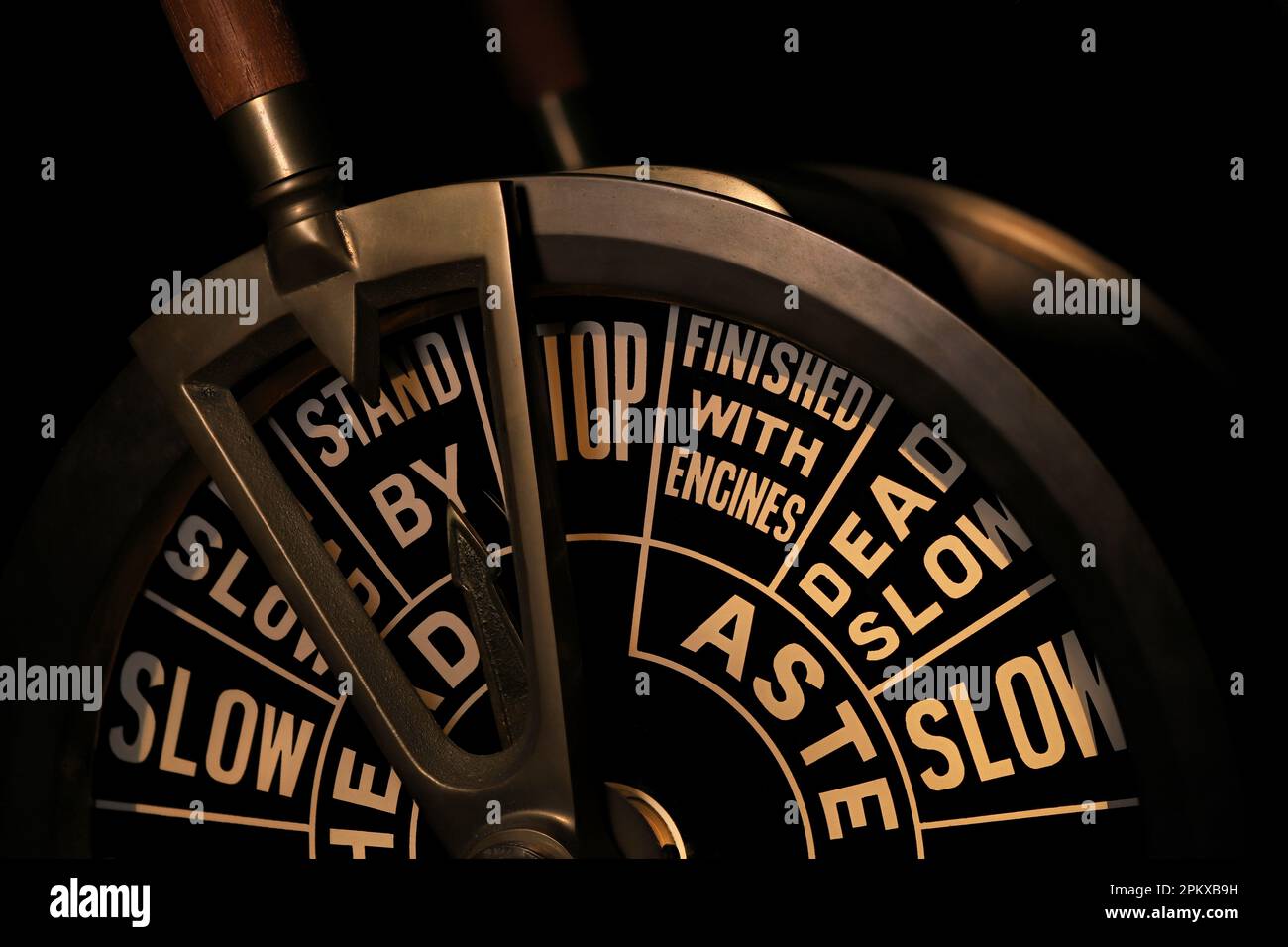 engine order telegraph in stand by position Stock Photo - Alamy