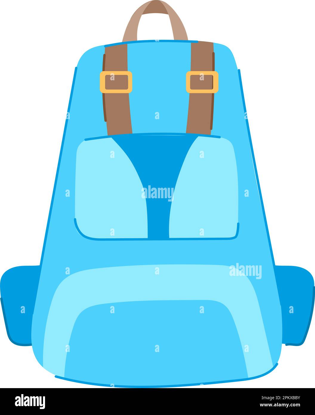 bag backpack camp cartoon vector illustration Stock Vector Image & Art ...