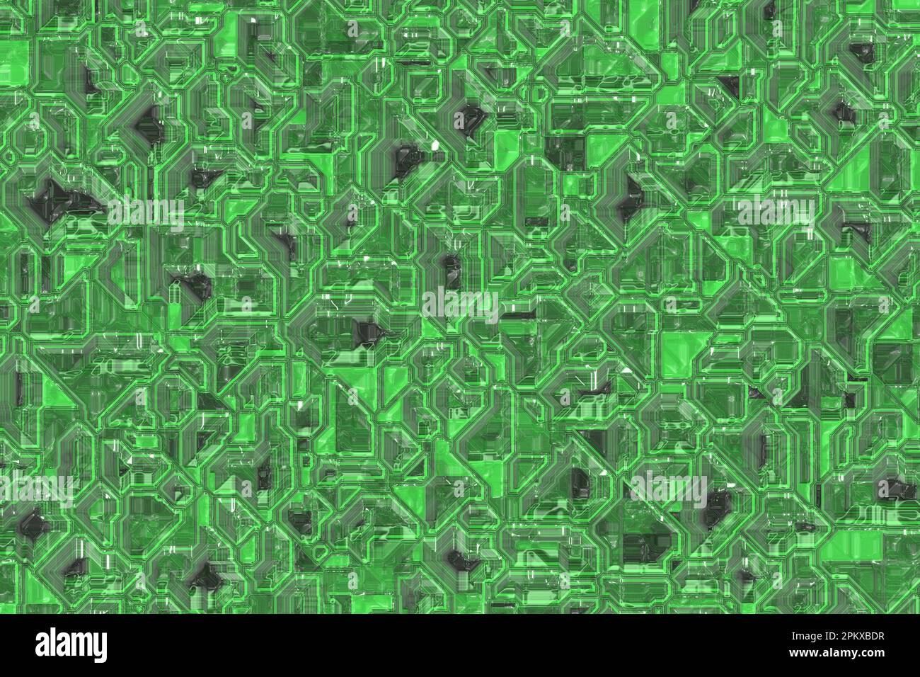 creative green computer crystals pattern cg texture background ...