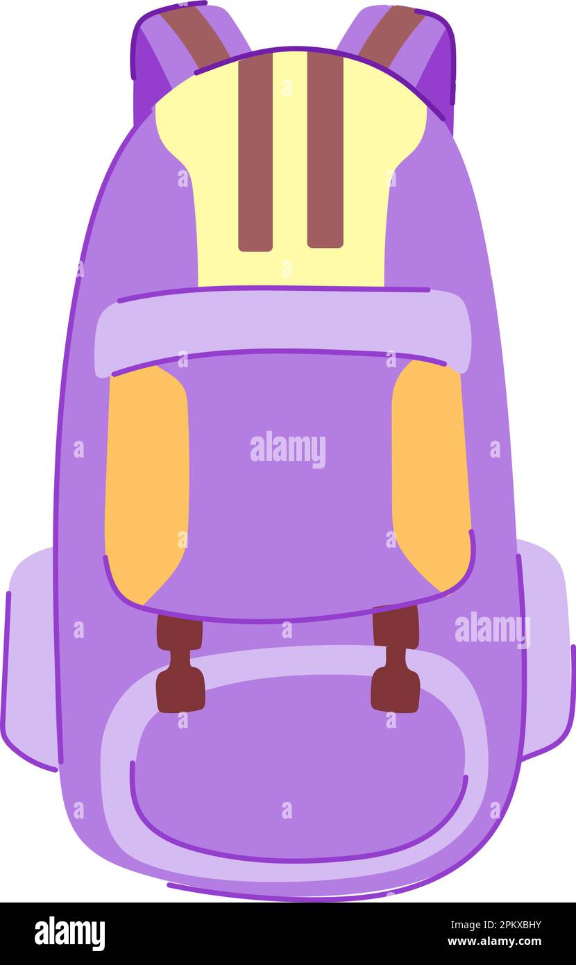 tent backpack camp cartoon vector illustration Stock Vector Image & Art ...