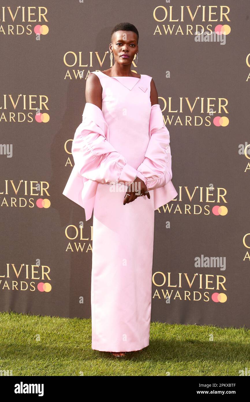 Sheila Atim attends the Olivier Awards 2022 at the Royal Albert Hall in ...