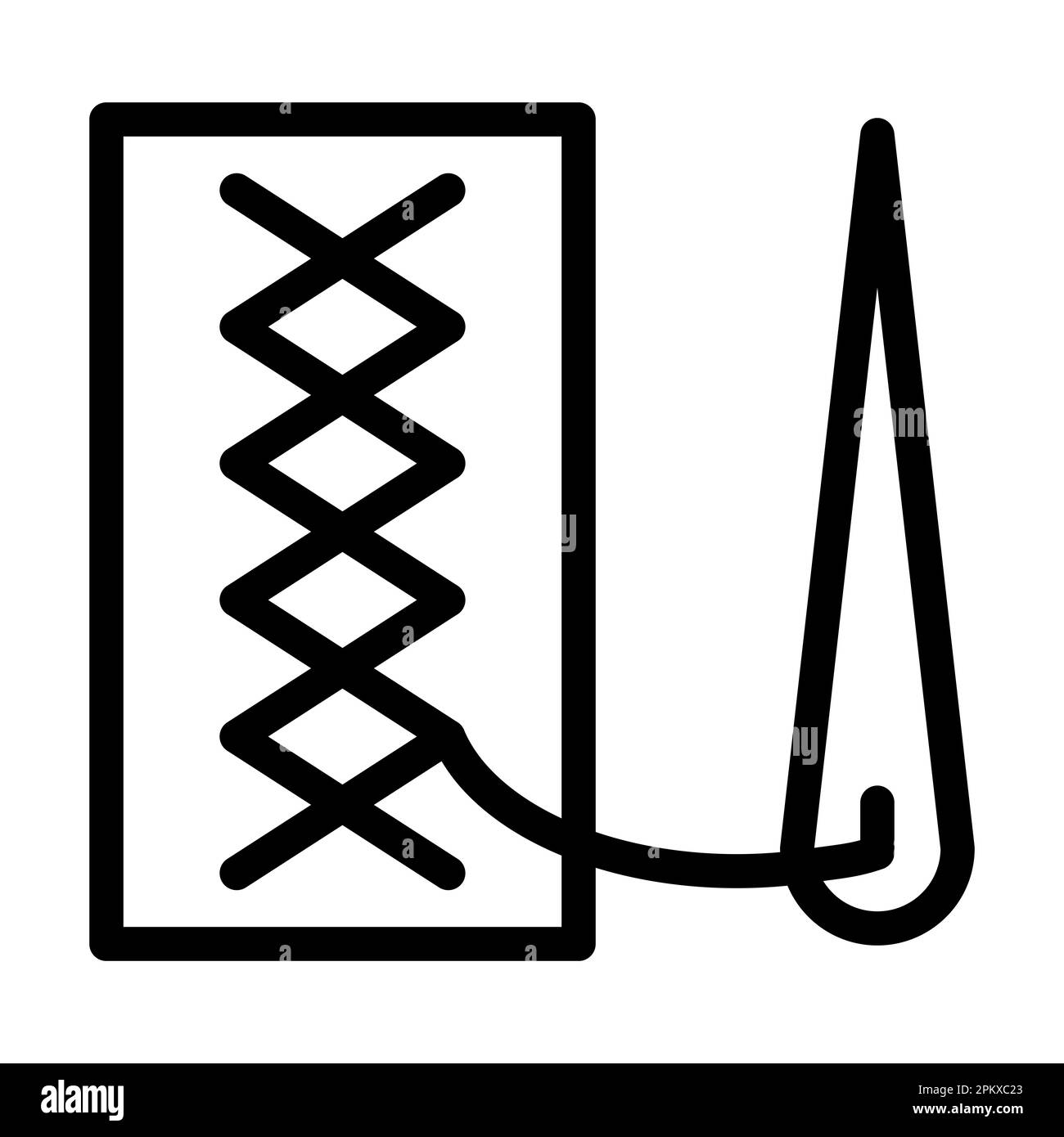 Stitches Vector Thick Line Icon For Personal And Commercial Use Stock ...