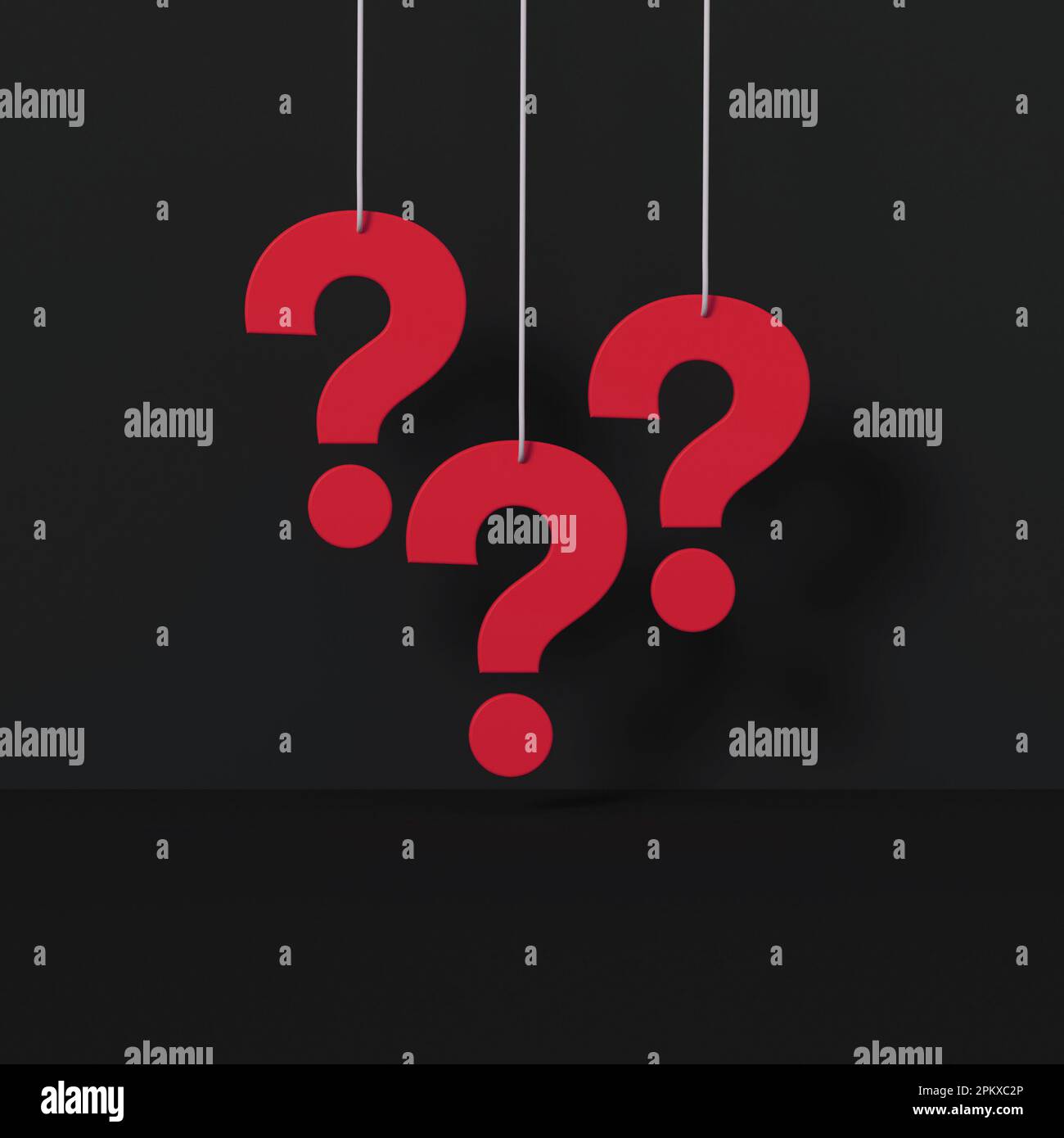 Red 3d question marks on hi-res stock photography and images - Alamy