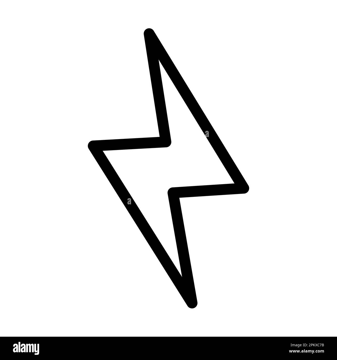 Lighting Vector Thick Line Icon For Personal And Commercial Use Stock