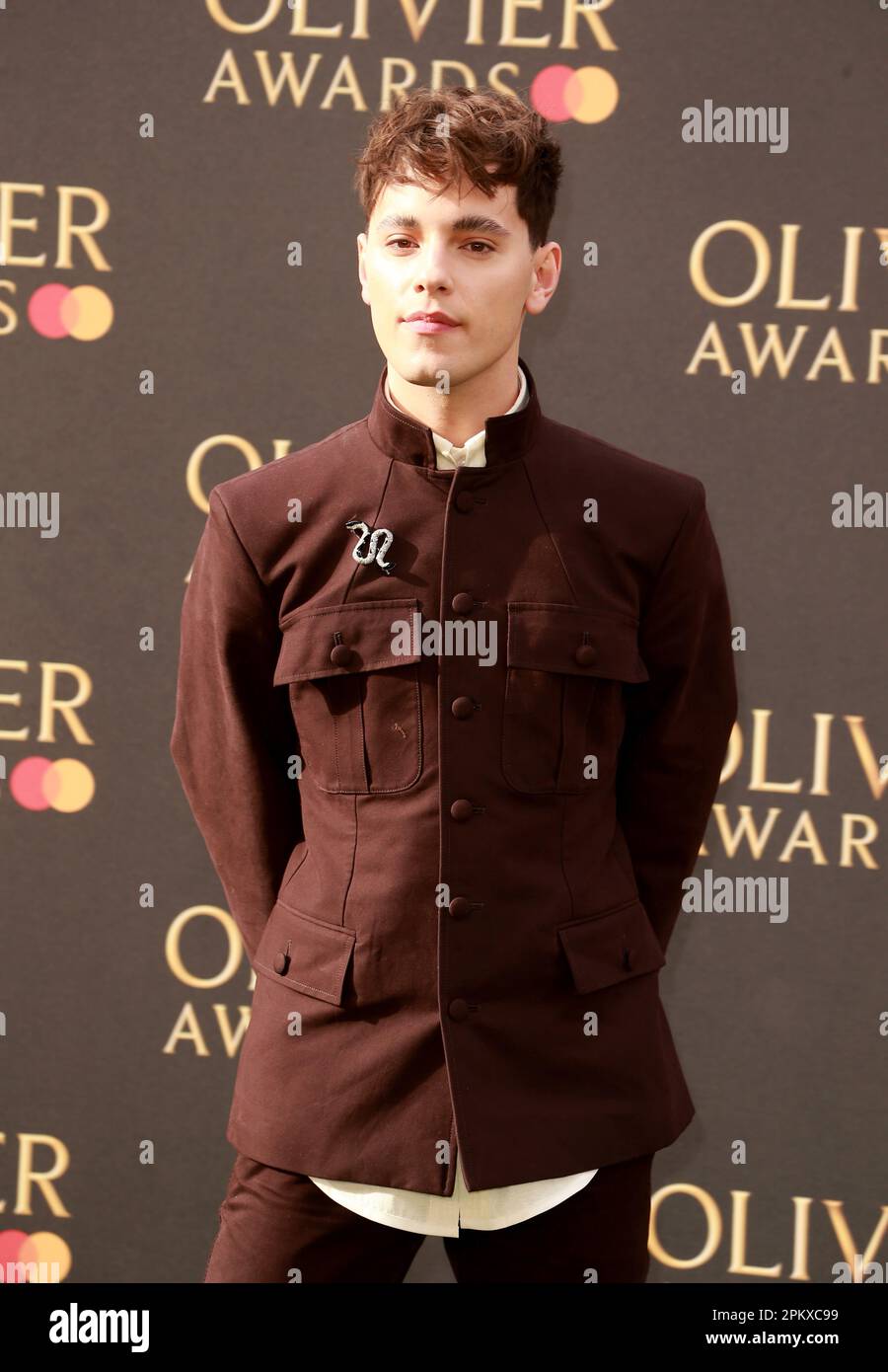 London, UK. 10th Apr, 2022. Max Harwood attends the Olivier Awards 2022 ...