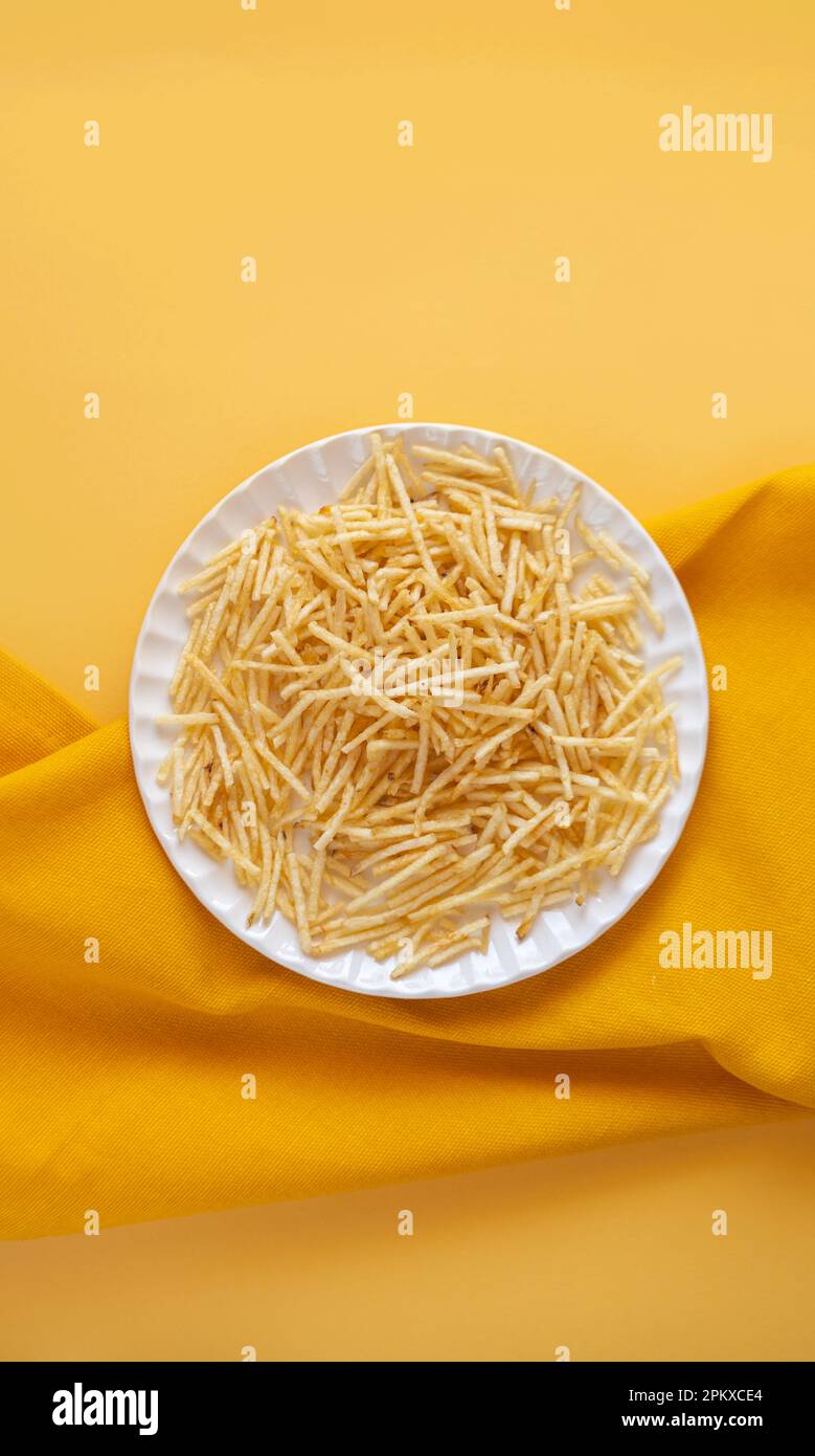 Potato straw in bowl hi-res stock photography and images - Alamy