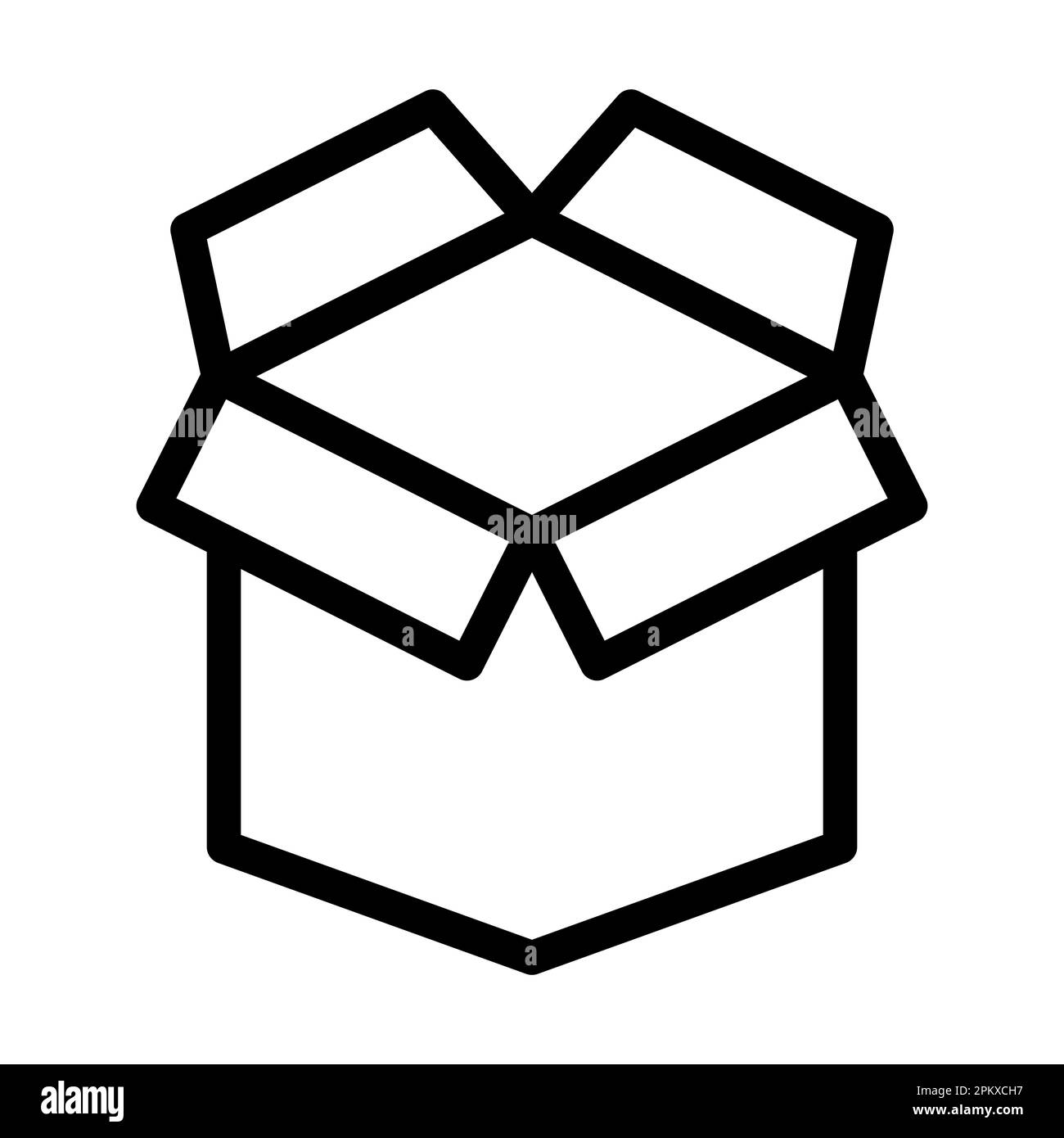 Box Vector Thick Line Icon For Personal And Commercial Use Stock Photo ...