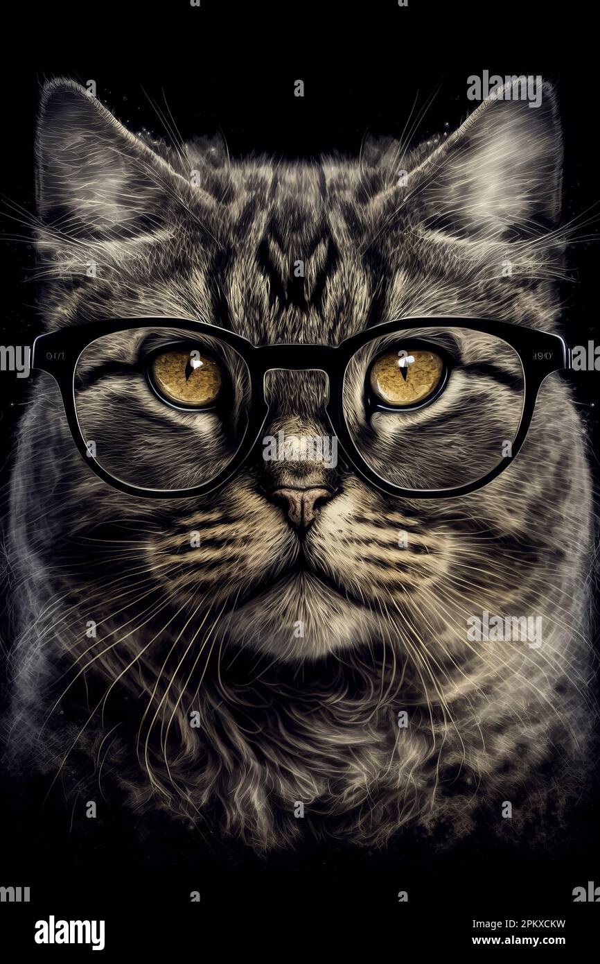 Cats With Hats And Glasses