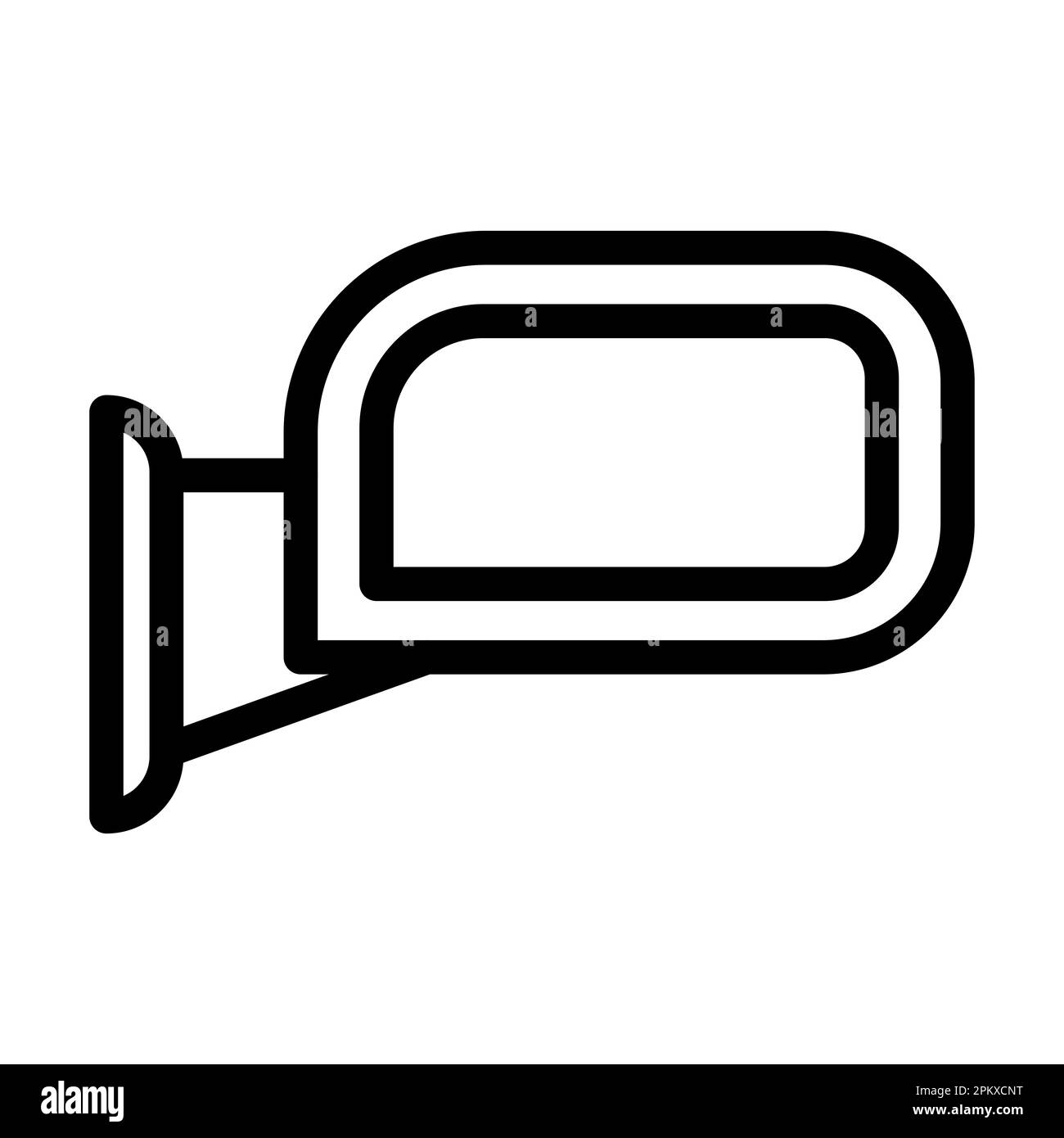 Side Mirror Vector Thick Line Icon For Personal And Commercial Use ...