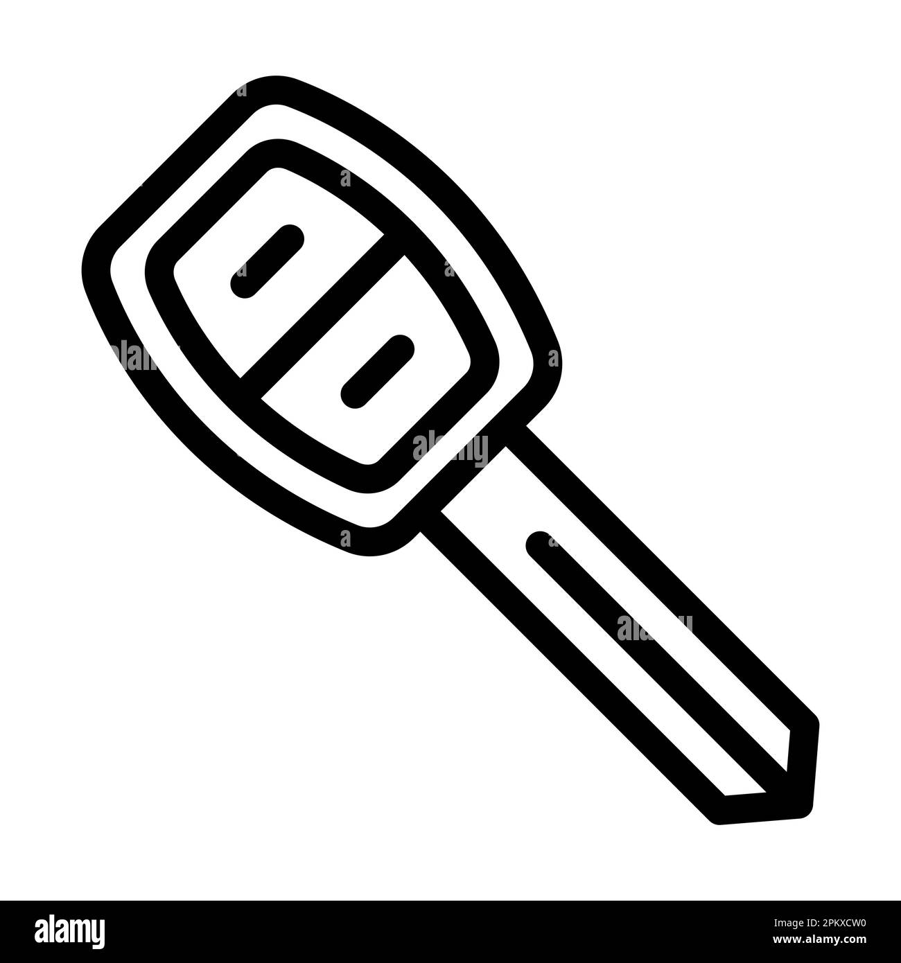 Car Key Vector Thick Line Icon For Personal And Commercial Use Stock ...