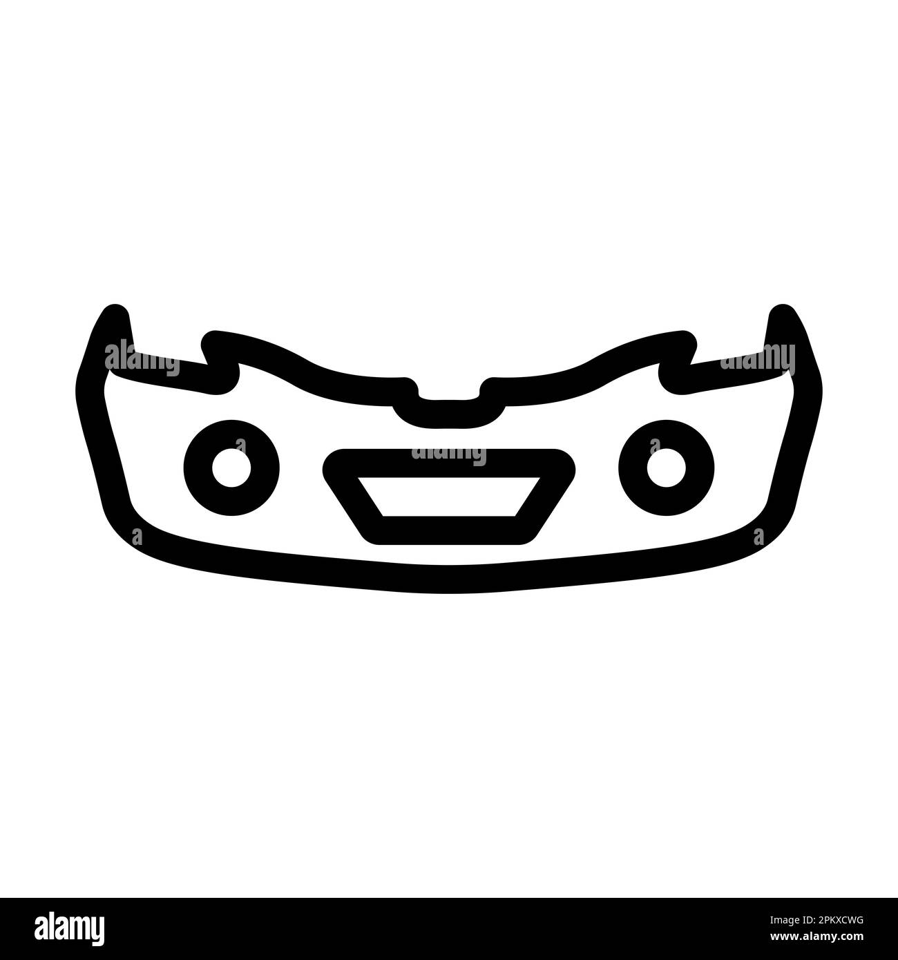 Bumper Vector Thick Line Icon For Personal And Commercial Use Stock Photo - Alamy
