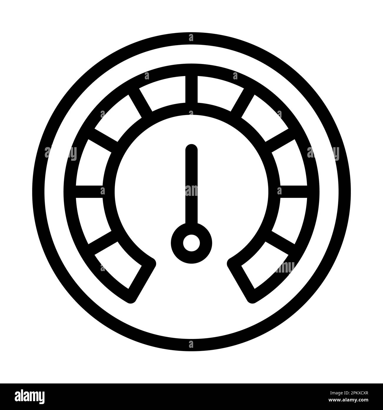 Tachometer Vector Thick Line Icon For Personal And Commercial Use Stock Photo - Alamy