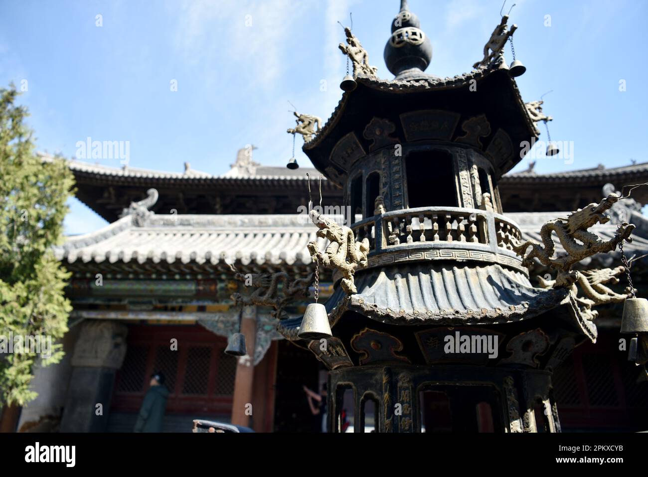 DATONG, CHINA - APRIL 10, 2023 - The ancient architecture of Huayan ...
