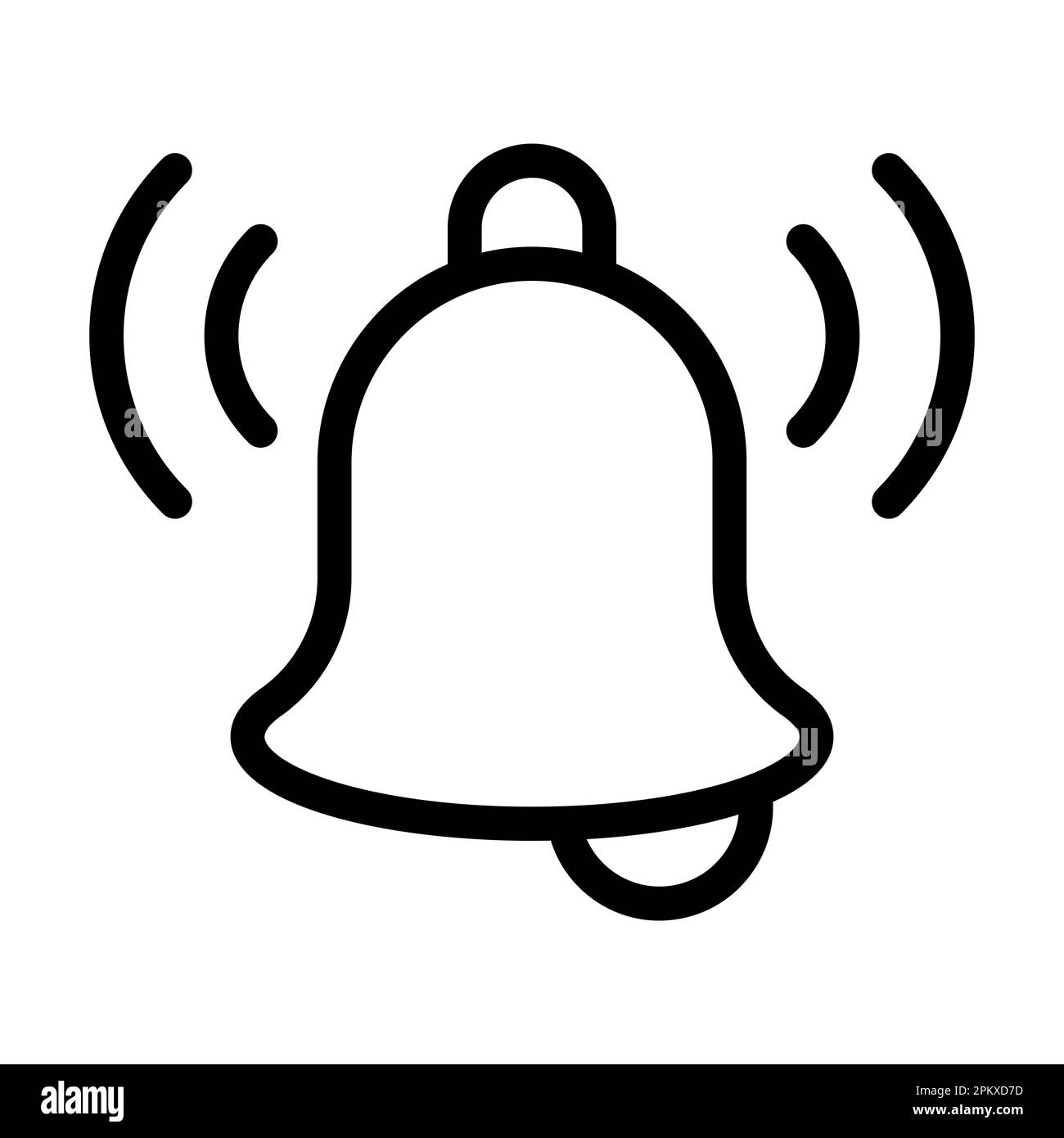 Notification Vector Thick Line Icon For Personal And Commercial Use ...