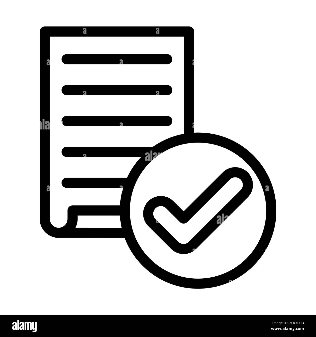 Complete Vector Thick Line Icon For Personal And Commercial Use Stock ...