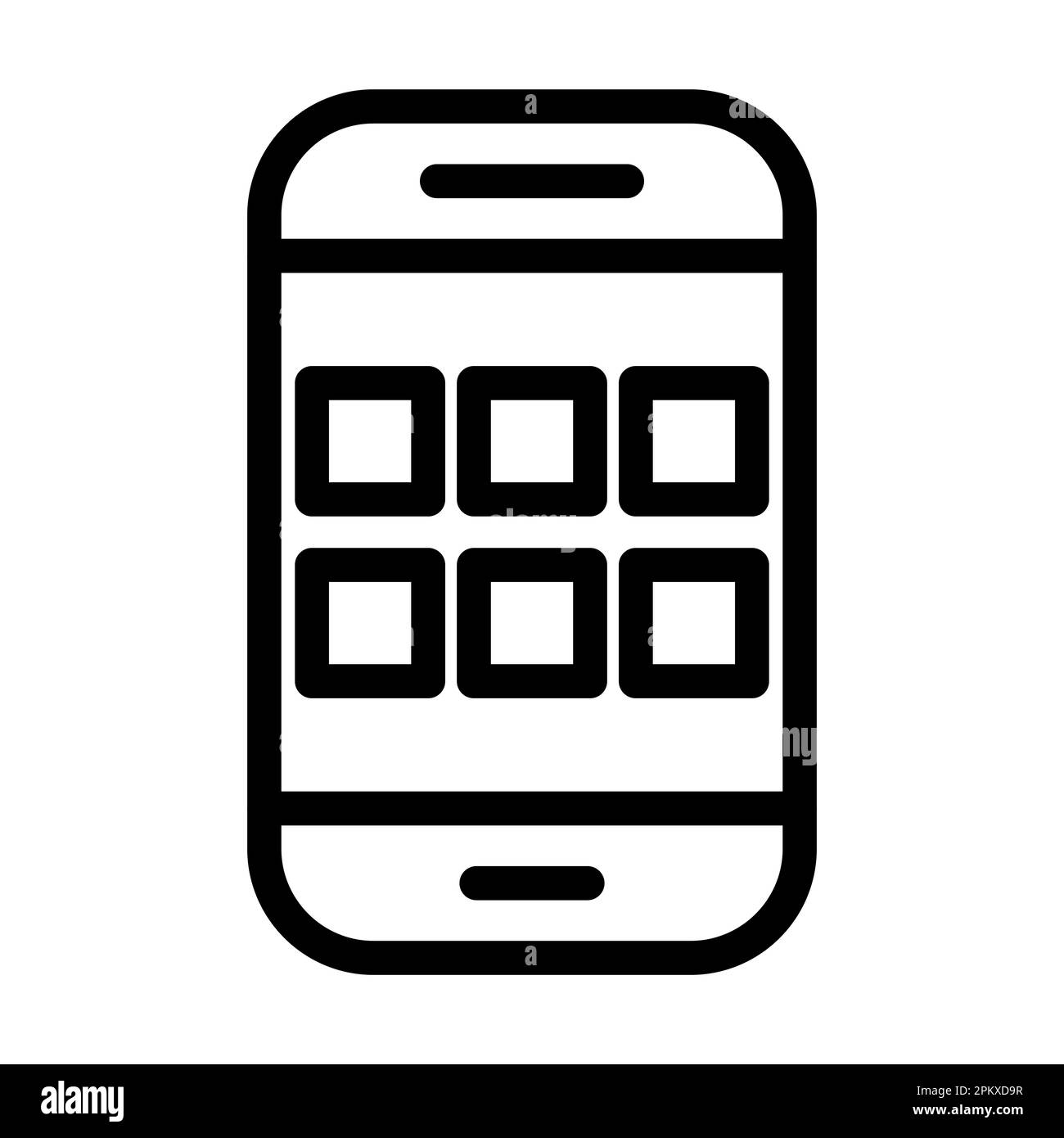 Apps Vector Thick Line Icon For Personal And Commercial Use Stock Photo - Alamy